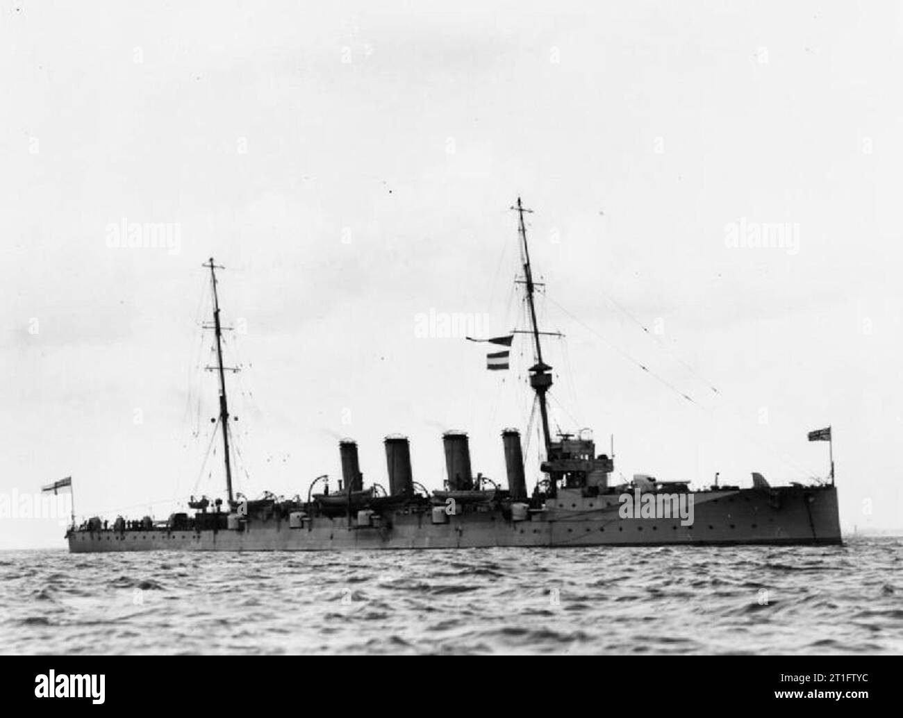 . British light cruiser HMS NEWCASTLE Stock Photo - Alamy