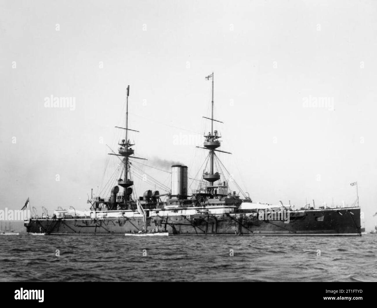 Majestic Class Battleships- Hms Magnificent HMS MAGNIFICENT at anchor ...