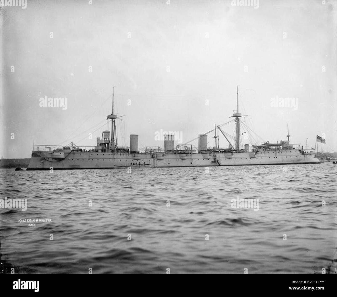 Photograph of German cruiser SMS Kaiserin Augusta Stock Photo - Alamy