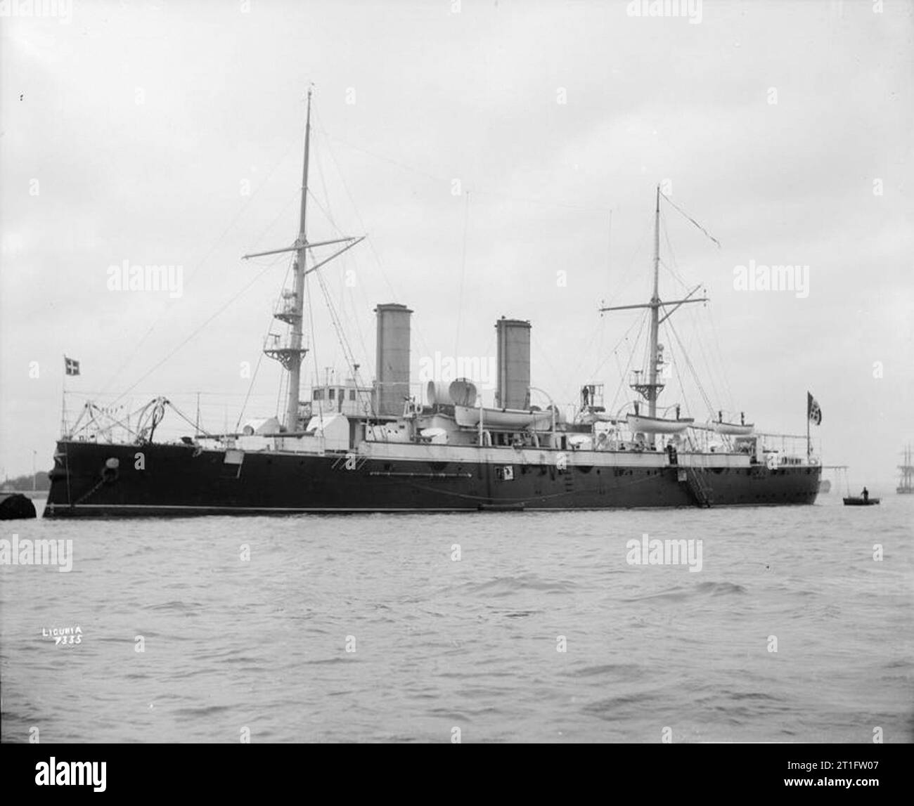 Photograph of Italian cruiser Liguria Stock Photo - Alamy