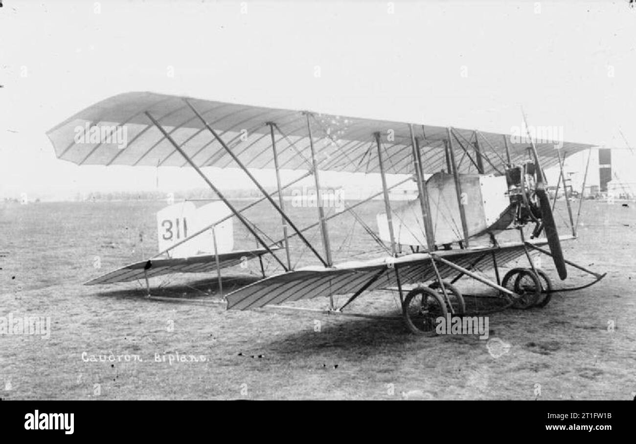 Aviation in Britain Before the First World War A Caudron biplane on the ...