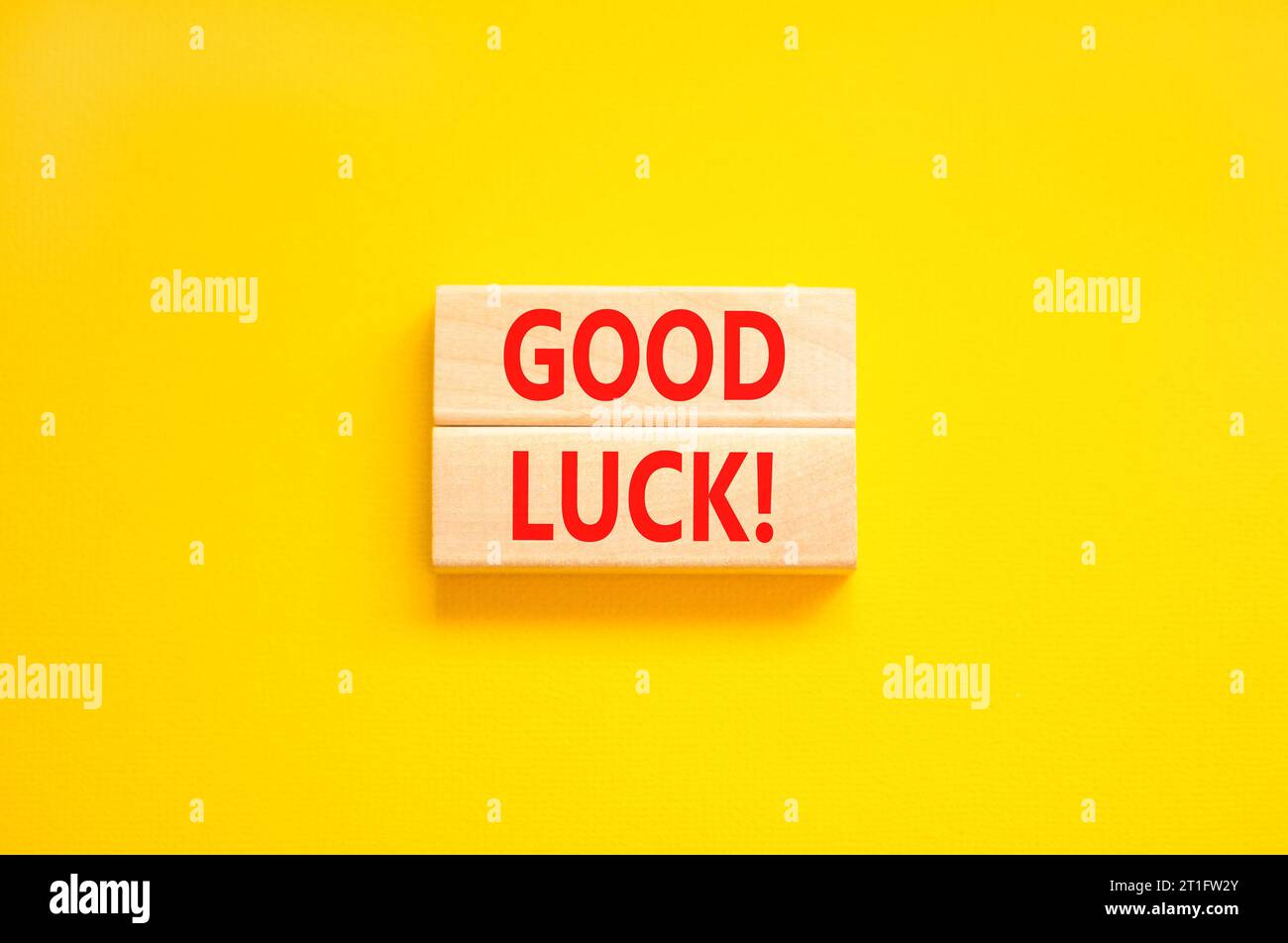 Good luck symbol. Concept words Good luck on beautiful wooden block ...