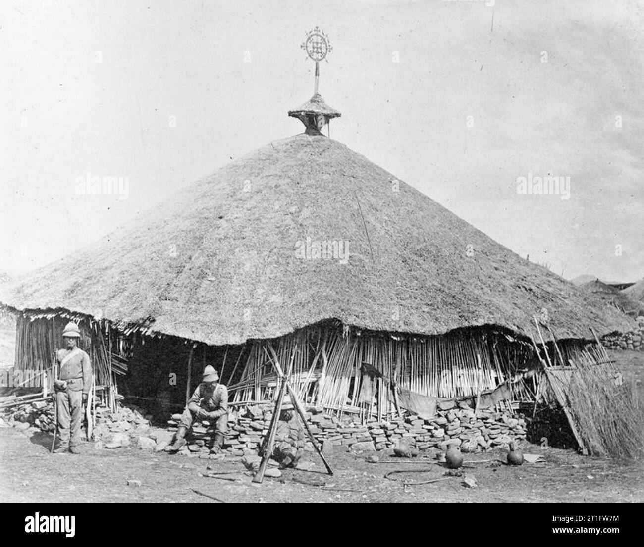 The Abyssinian Expedition 1868 Church at Magdala, Ethiopia. Their ...