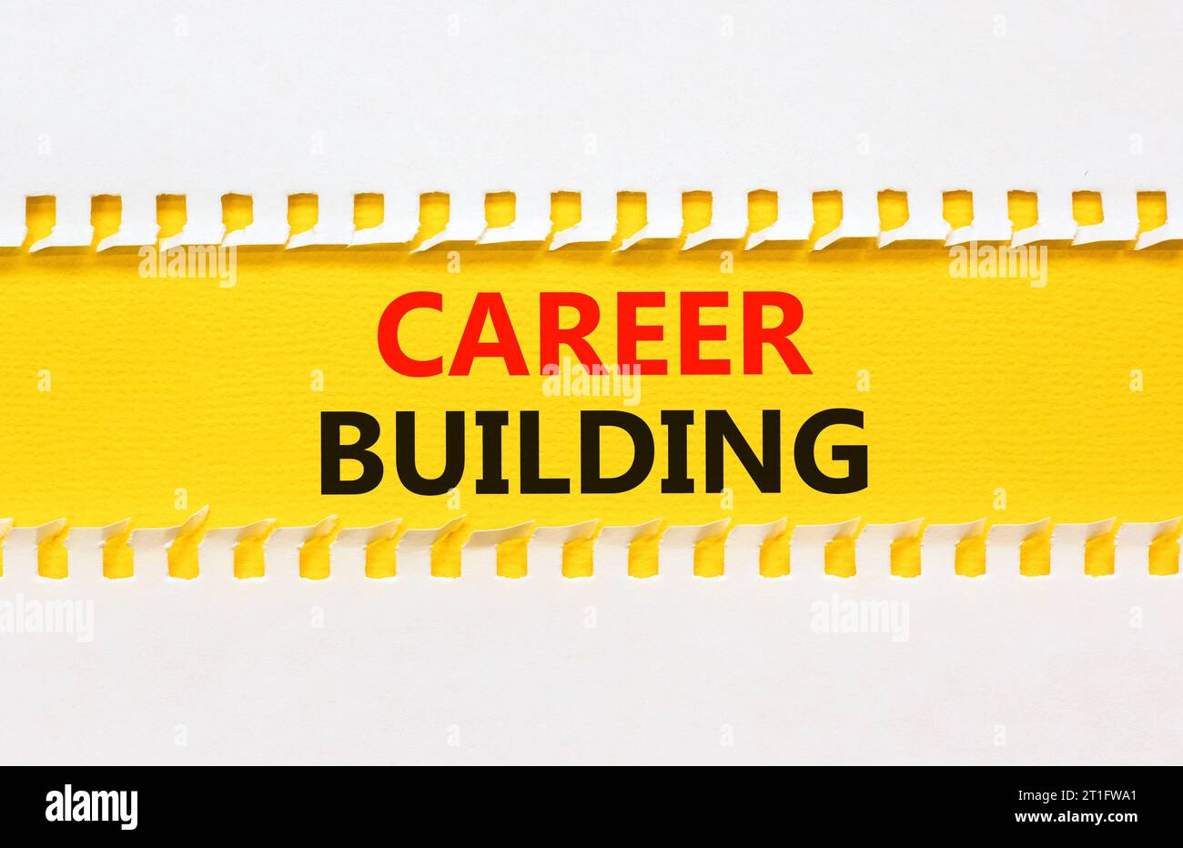 Career building symbol. Concept words Career building on beautiful ...