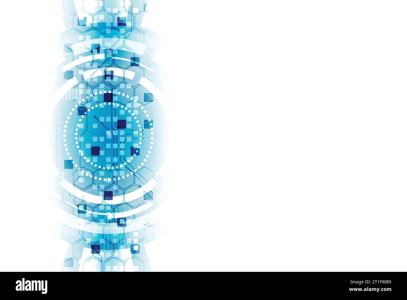 Abstract circle technology concept. Circuit board, high computer color ...