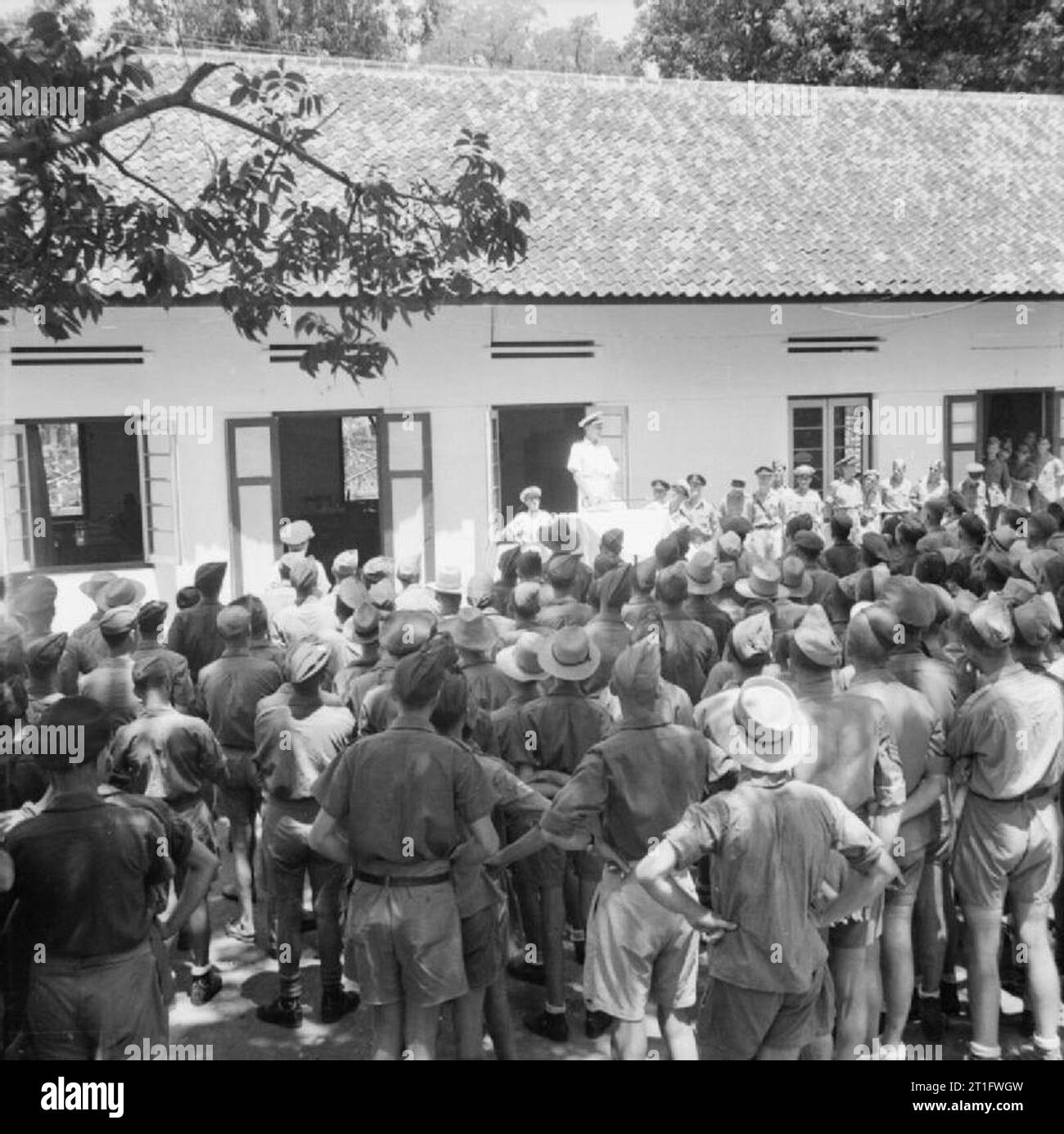 The Allied Occupation of Java, 1945 Admiral Patterson addresses Allied ...