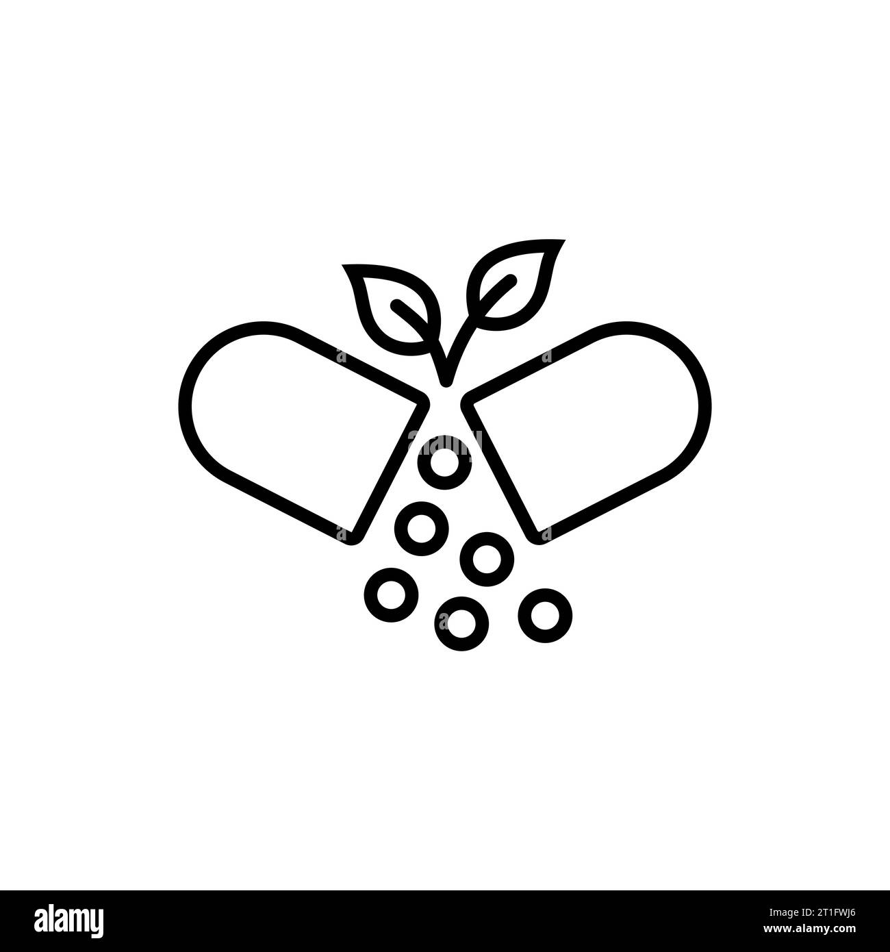 Vitamins pills line icon. linear style sign for mobile concept and web ...