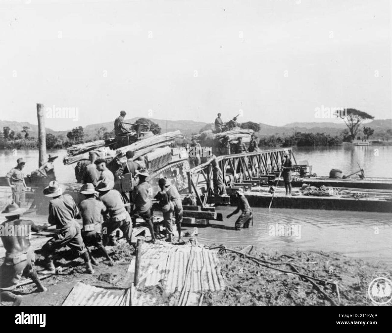 The British Army in Burma 1944 Stuart tanks of 50th Indian Tank Brigade ...