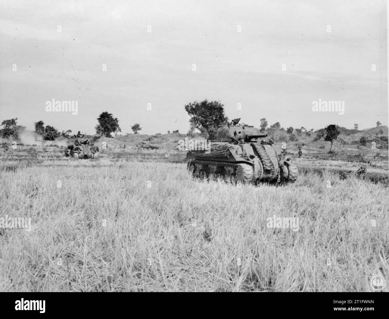 The British Army in Burma 1945 Sherman tanks of 'B' Squadron, 19th ...