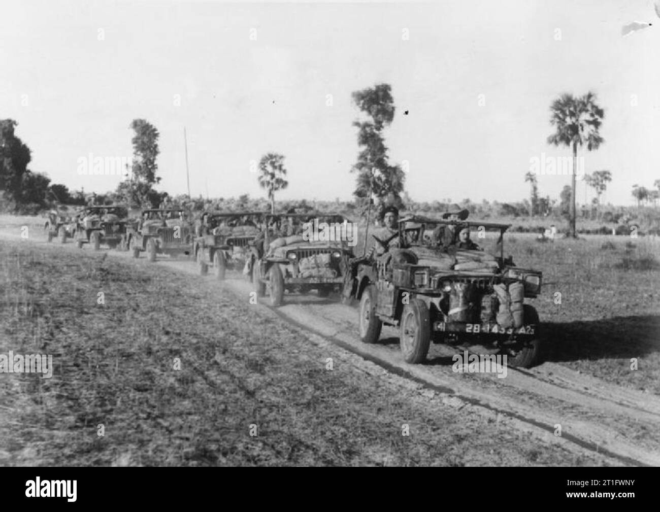 The British Army in Burma 1945 A reconnaissance unit setting out in ...
