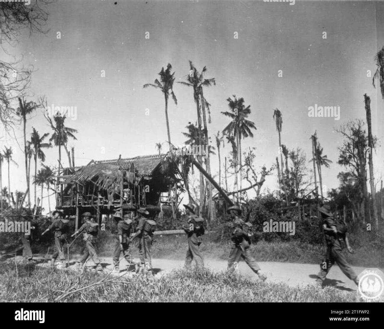 The British Army in Burma 1944 Troops of 36th Infantry Division enter ...