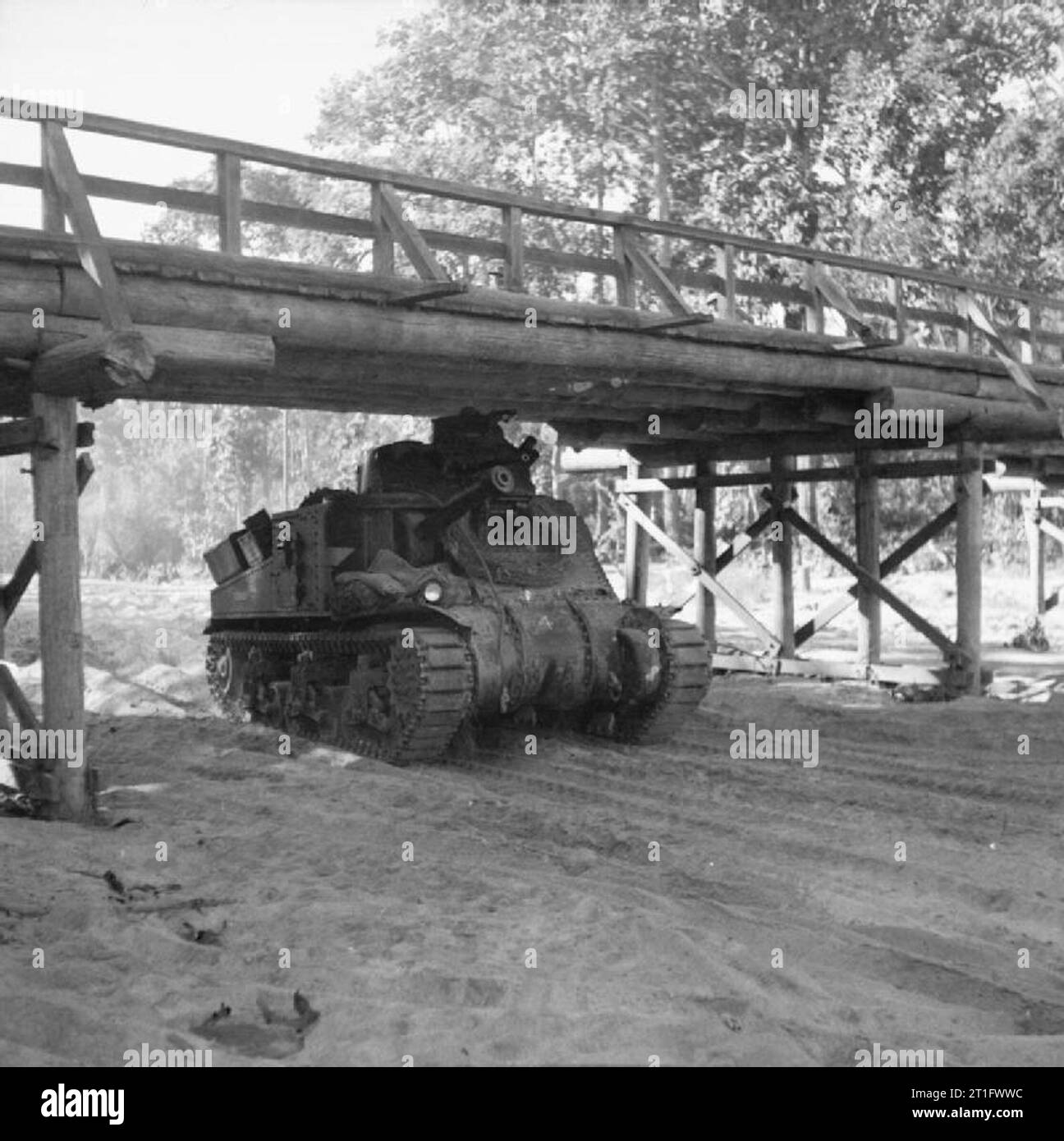 The British Army in Burma 1945 A Lee tank of the 2nd Division ...