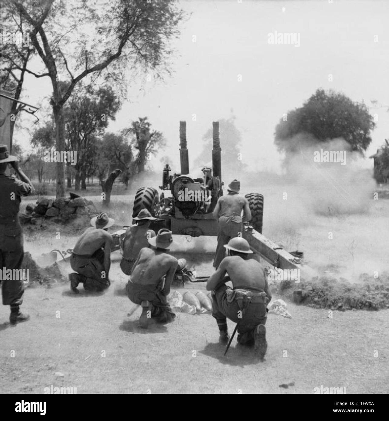 The British Army in Burma 1945 A 5.5-inch gun of 19th Indian Division ...