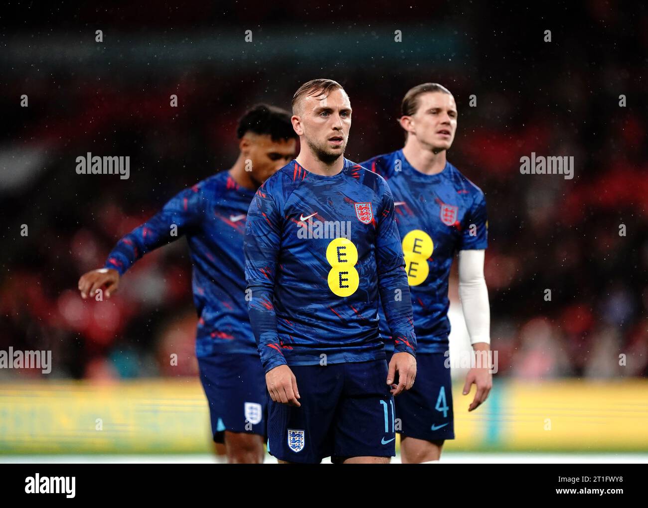 England's Jarrod Bowen warming up ahead of the international friendly ...