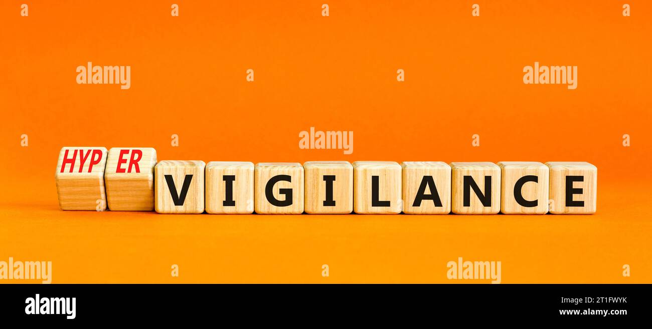 Vigilance or hypervigilance symbol. Concept words Vigilance ...