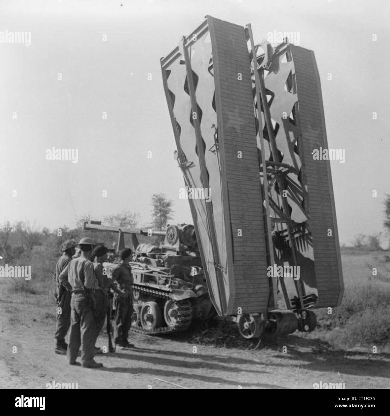 The British Army in Burma 1945 A Valentine bridgelayer of the 3rd ...