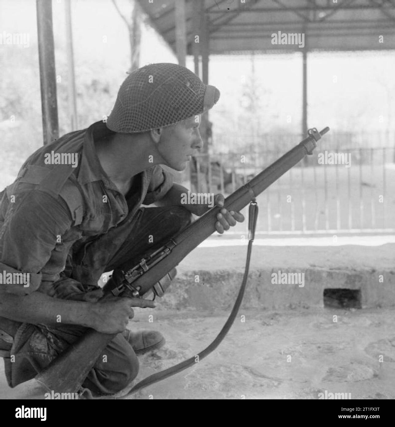 The British Army in Burma 1945 A soldier of 19th Division at Fort ...