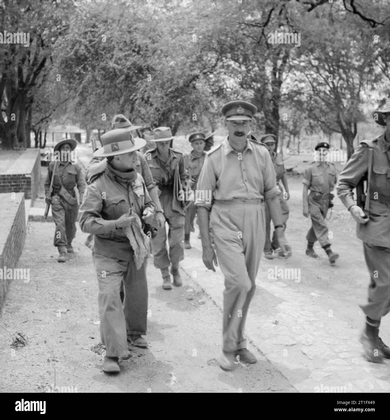 The British Army in Burma 1945 Major General T W Rees, commanding 19th ...