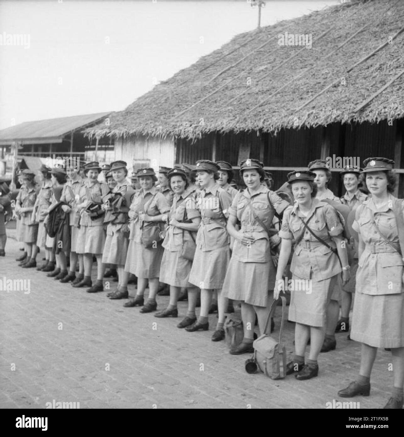 The British Army in the Far East 1945 Women of the ATS, newly-arrived ...