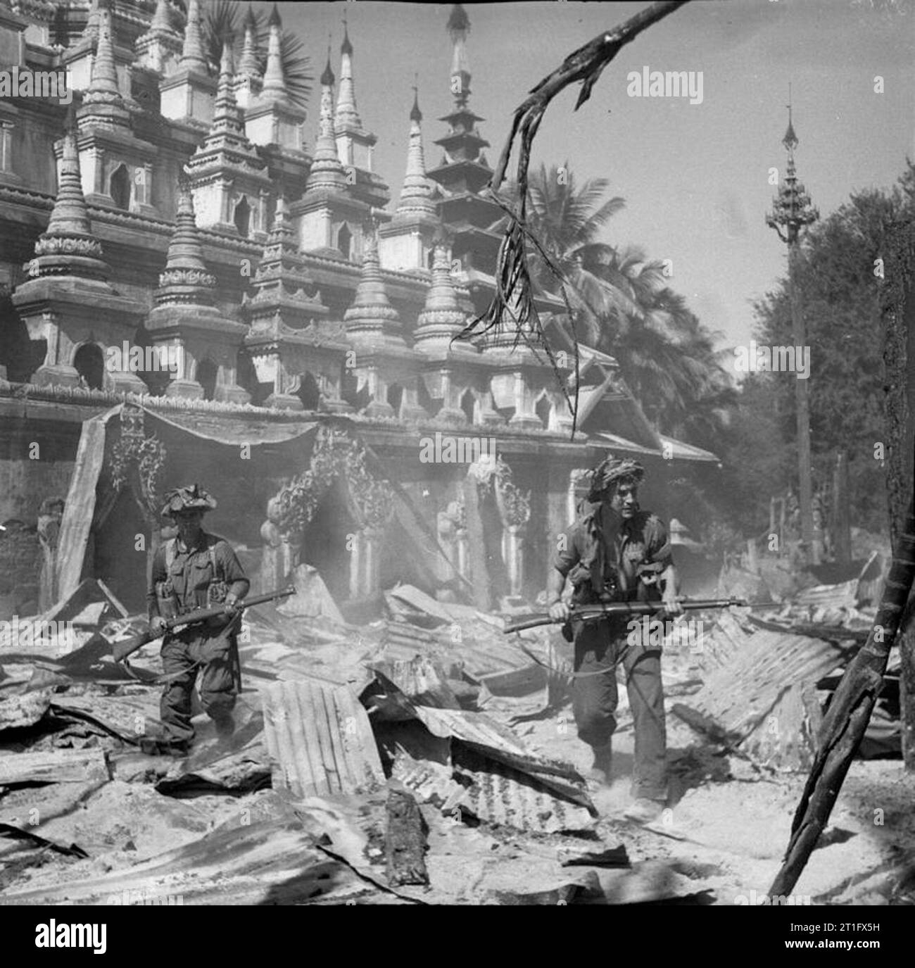 The British Army in Burma during the Second World War Two British soldiers on patrol in the ...