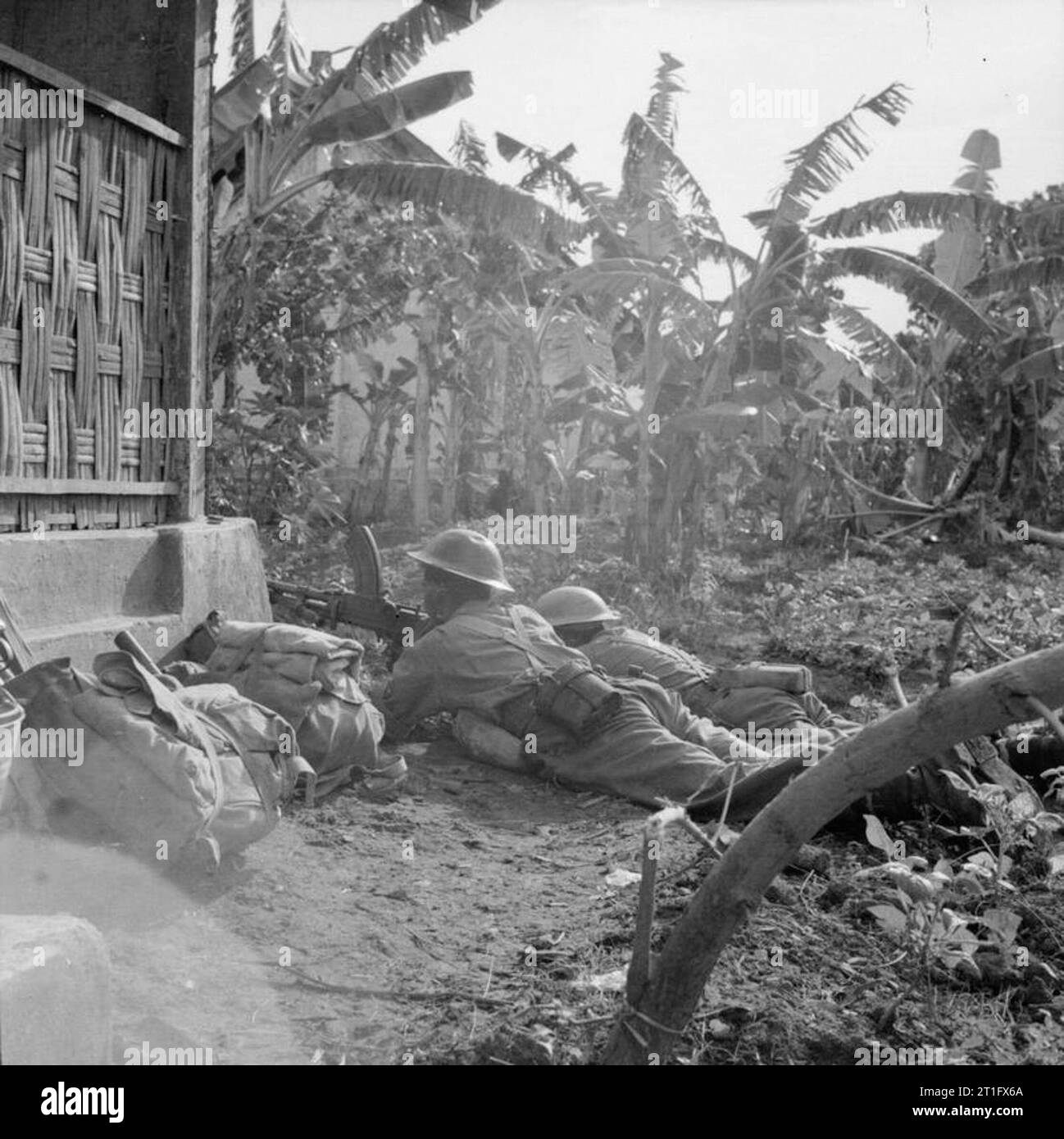 The British Occupation of Java Bren gunners of the 3/9th Jats cover the ...