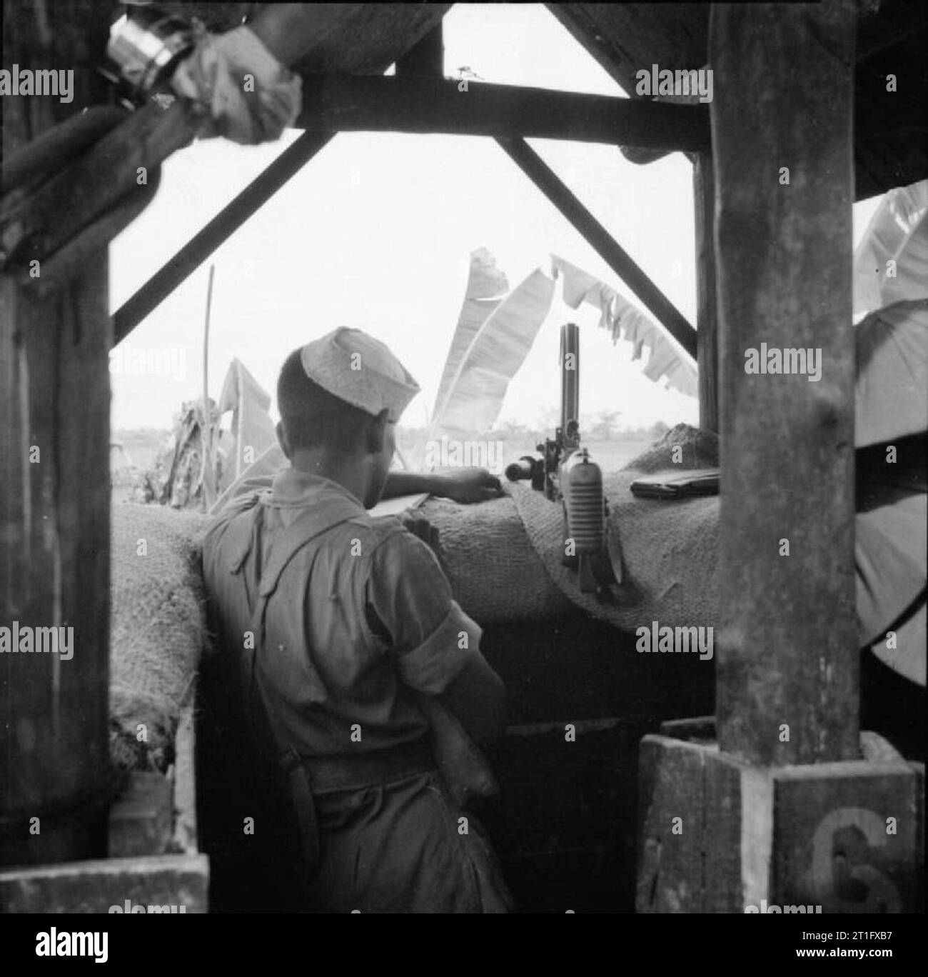 The British Occupation of Java A soldier of the 5th Indian Division on ...