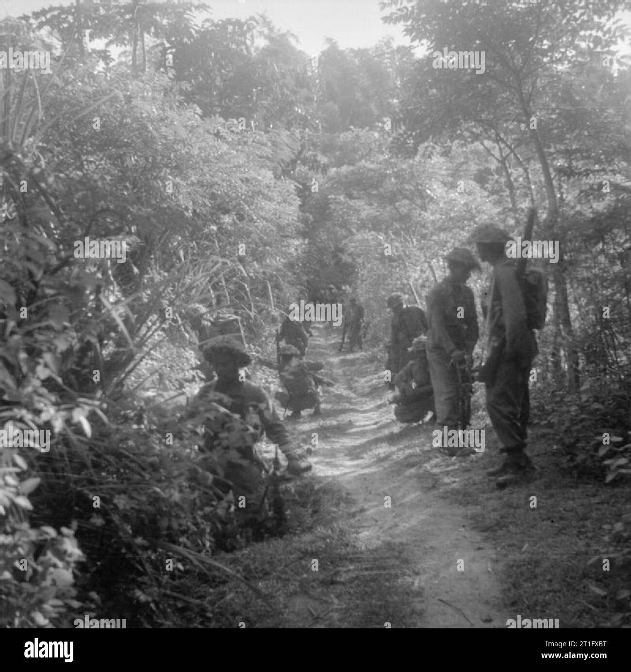 The British Occupation of Java Members of a company sized patrol from ...