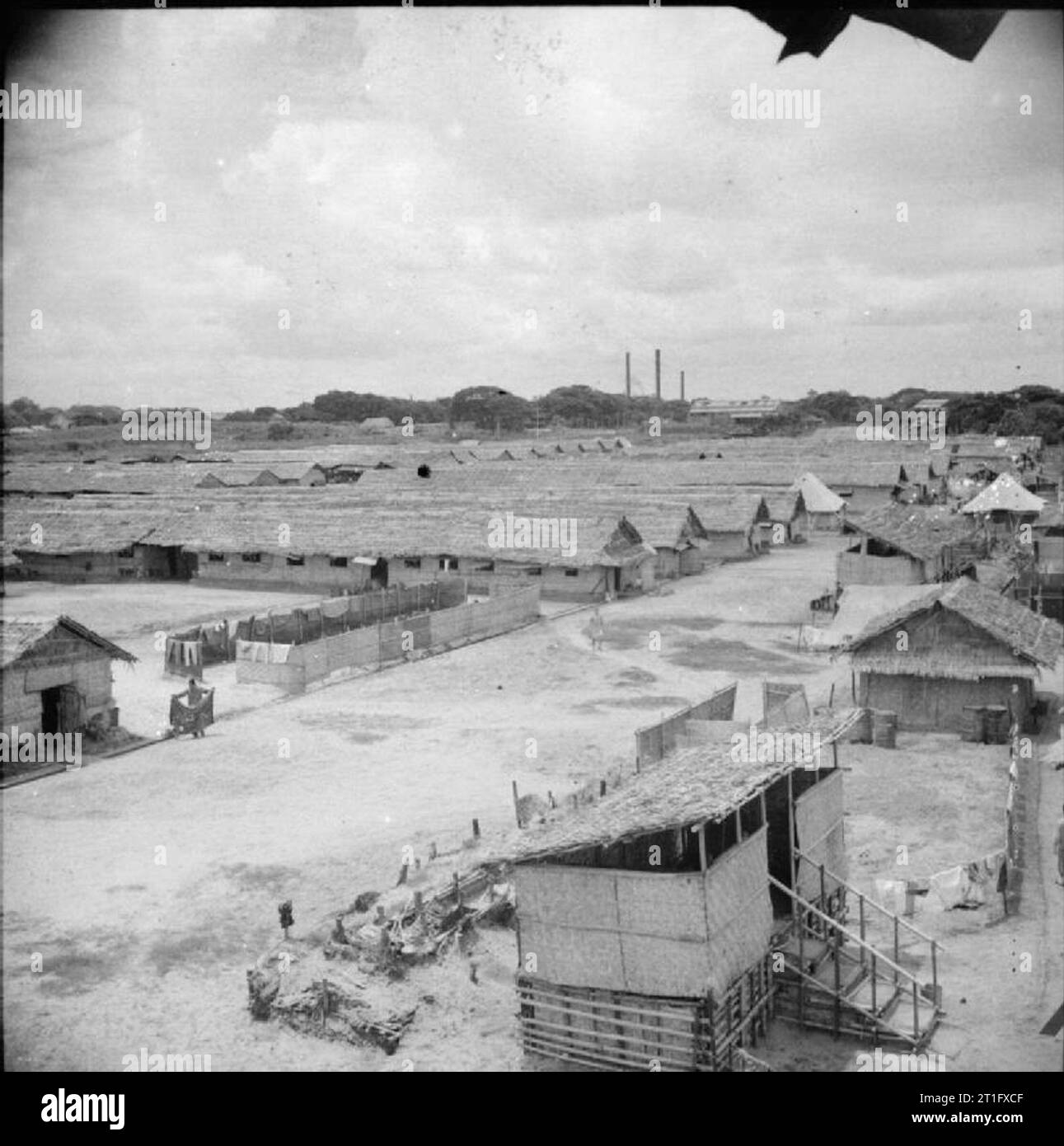 The British Reoccupation of Burma View of Ahlone Camp, one of three ...