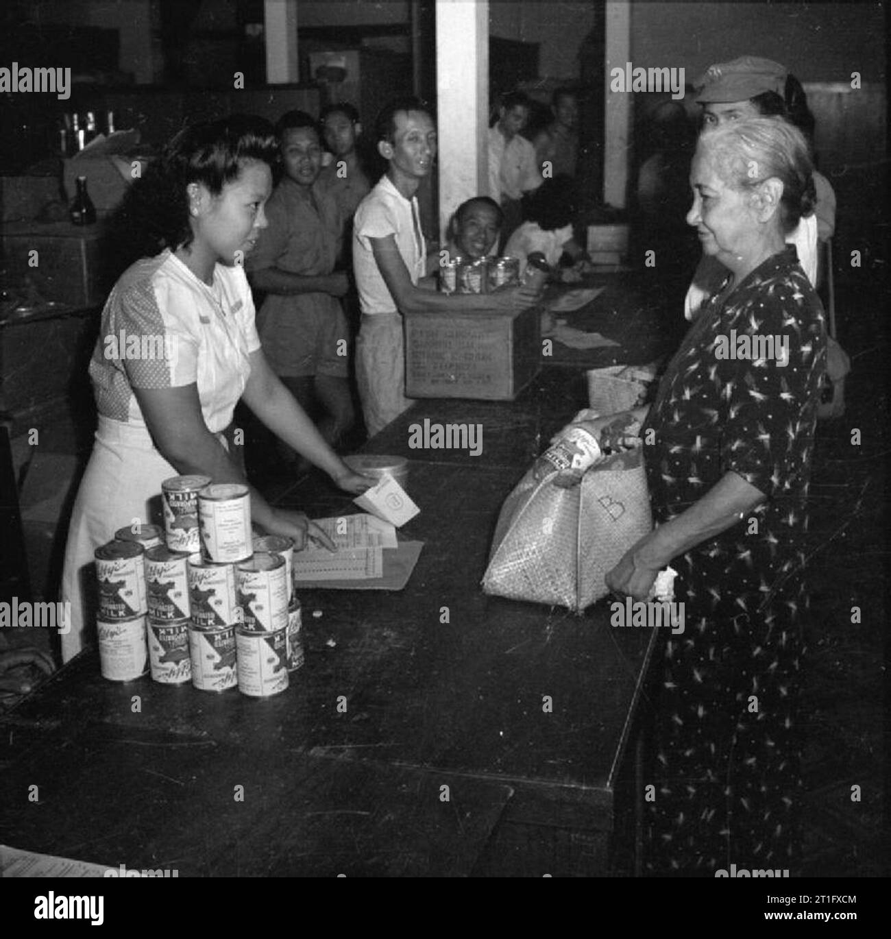 Supplying with rations Black and White Stock Photos & Images - Alamy