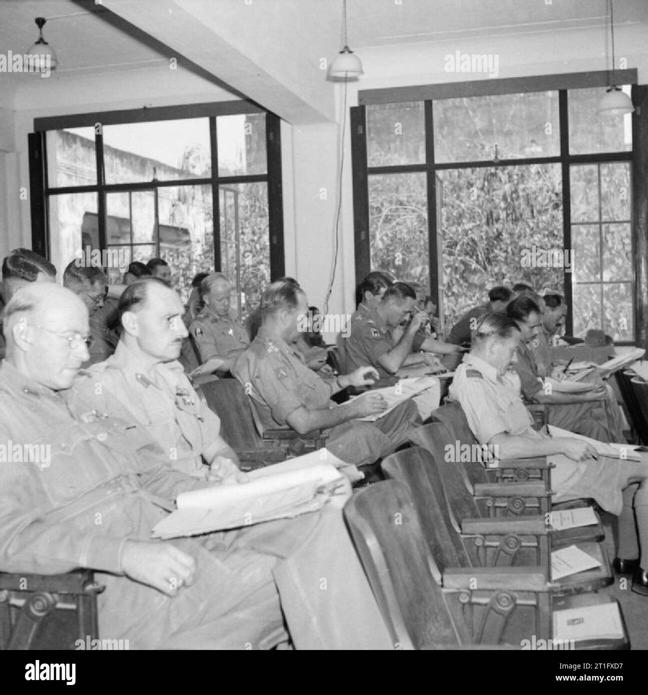 The British Reoccupation of Burma The assembled British commanders and ...