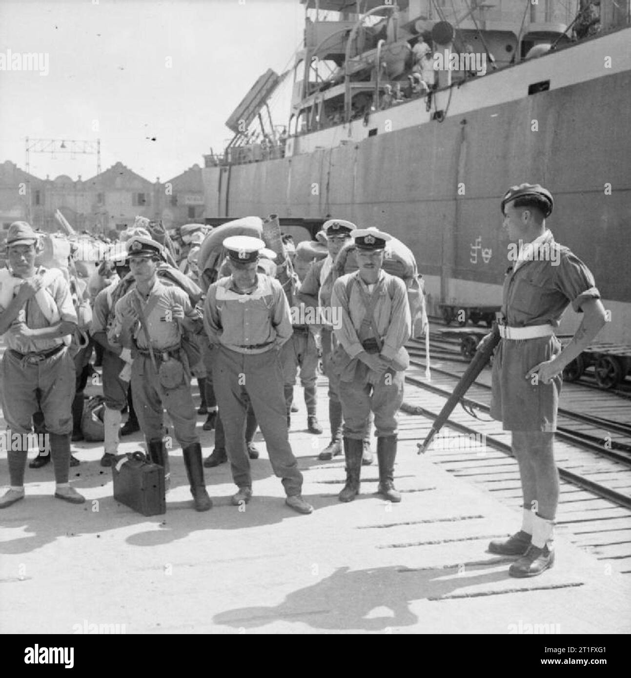 The British Reoccupation of Hong Kong The first batch of Japanese naval ...