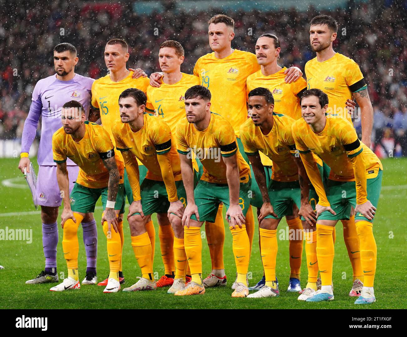 An Australia team group photo ahead of the international friendly match ...