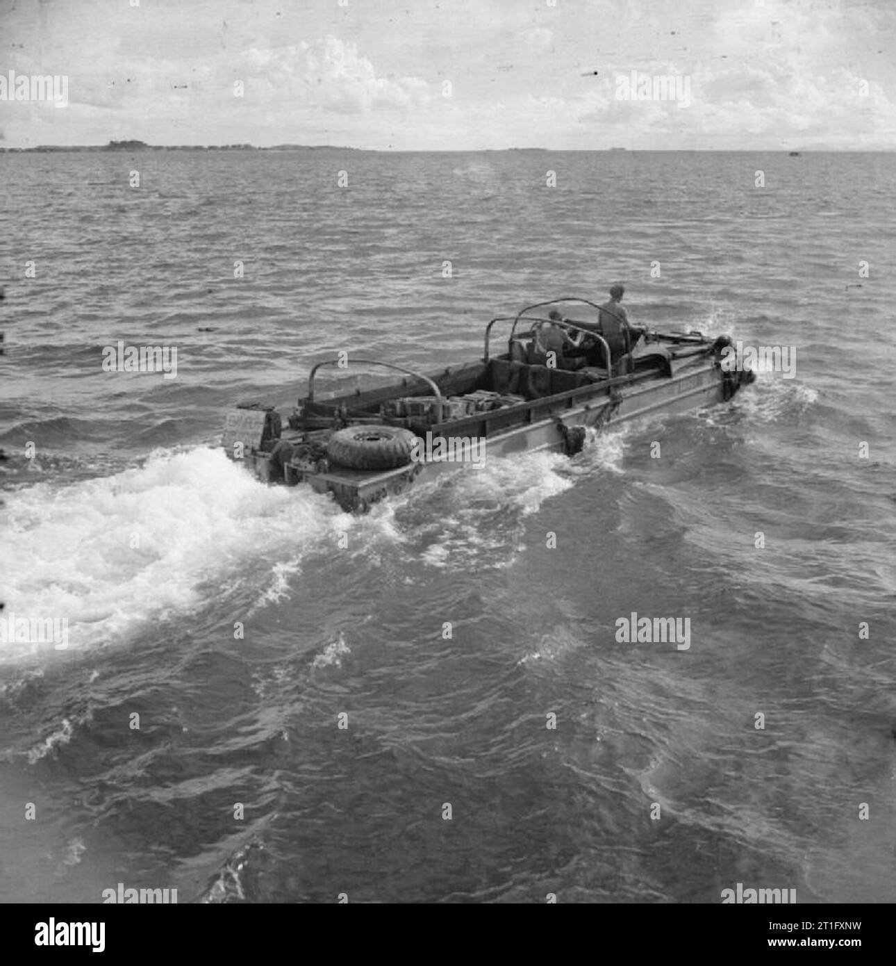 The British Reoccupation of Singapore A DUKW of 56 Water Transport Unit ...
