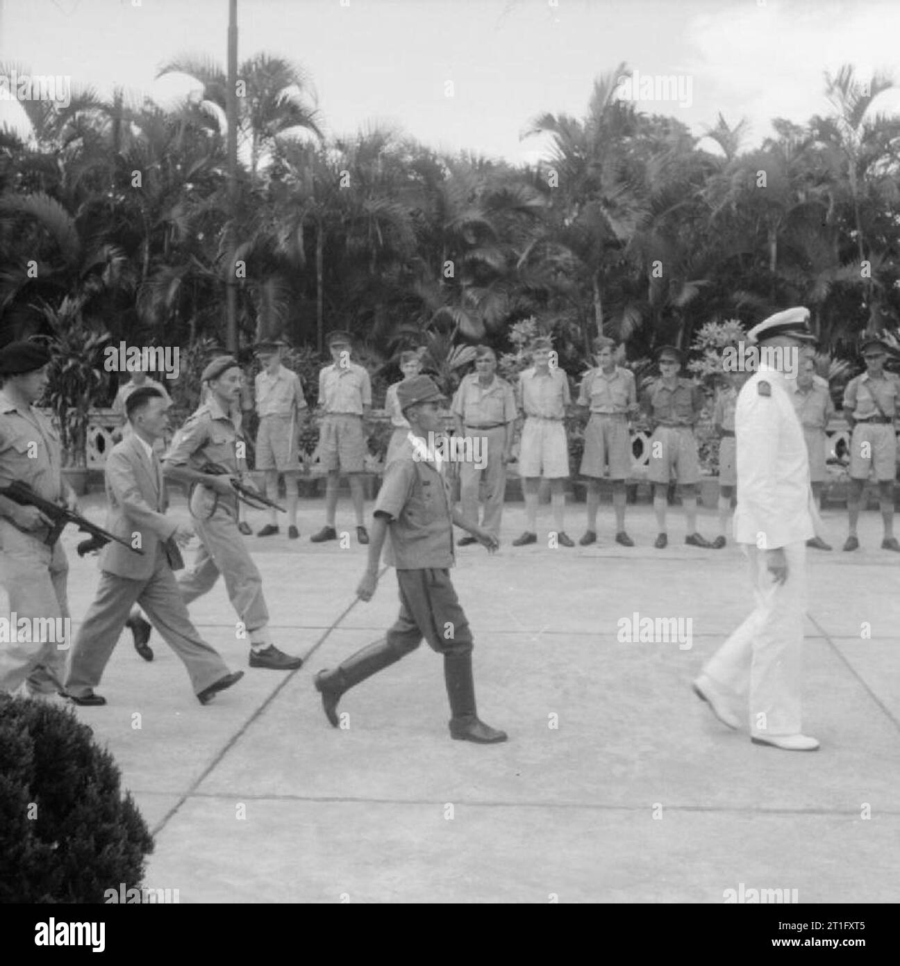 The Japanese Surrender at Hong Kong, 1945 Members of the Japanese ...