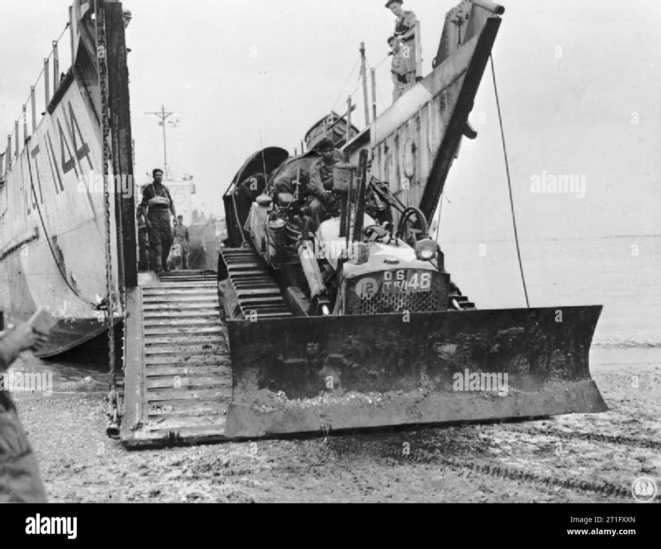 The War in the Far East- the Burma Campaign 1941-1945 A bulldozer being ...
