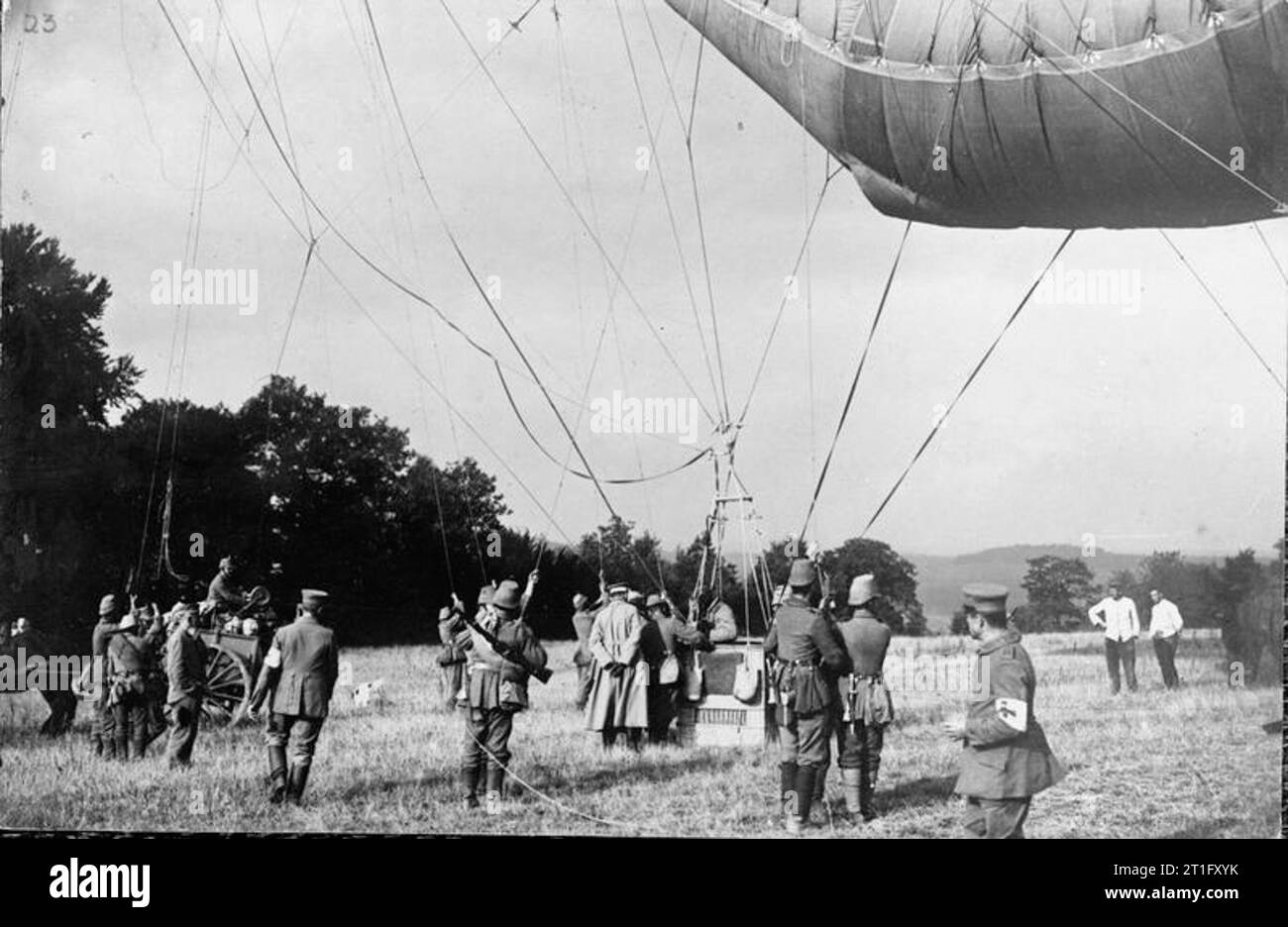 Woerner Eugen (herr) Collection Captive German Observation balloon ...