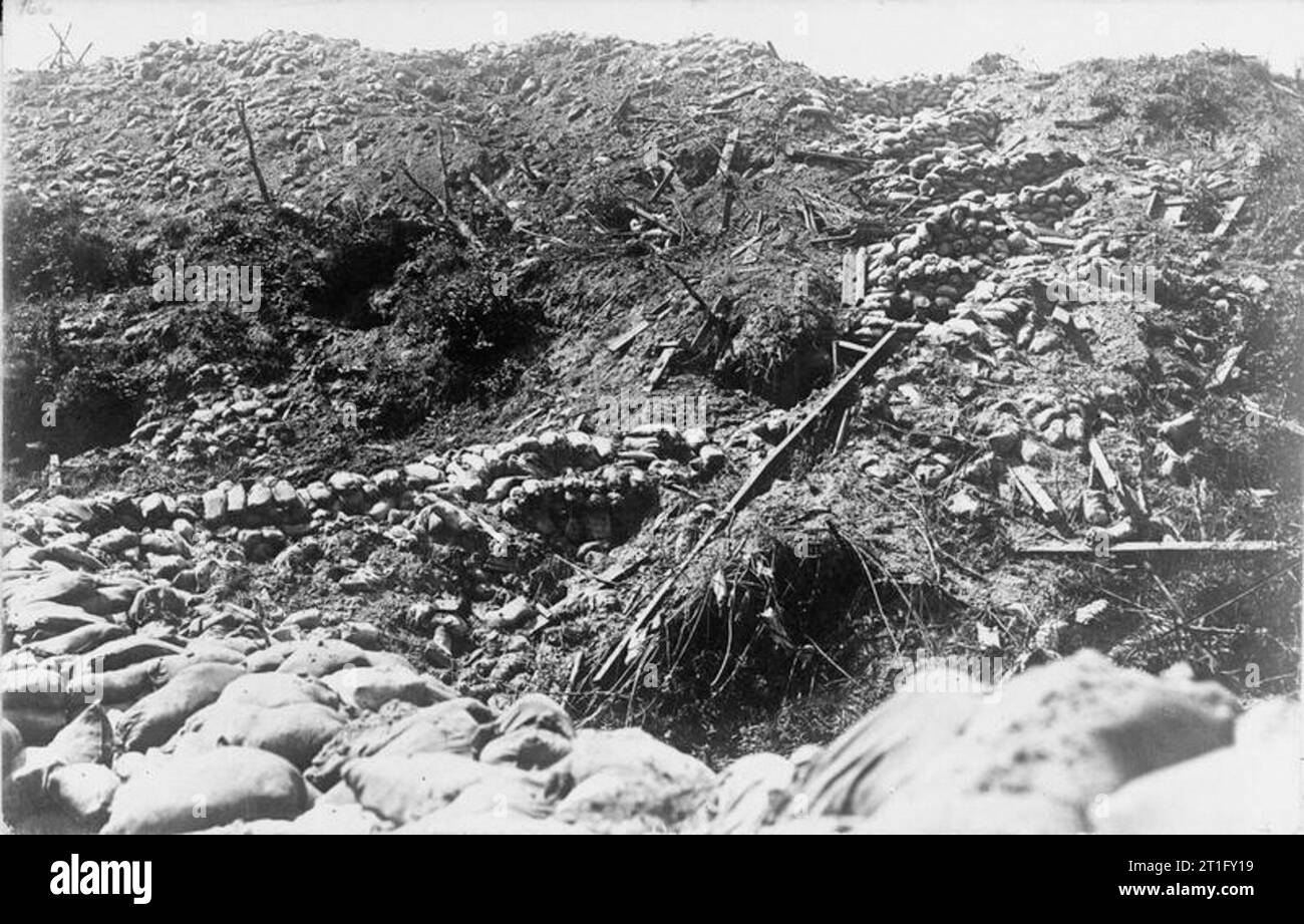 Woerner Eugen (herr) Collection Trenches on the railway embankment ...