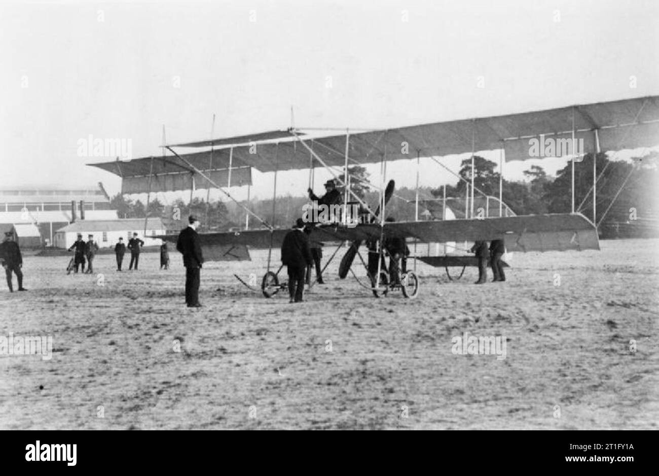 Aviation in Britain Before the First World War A Maurice Farman biplane ...