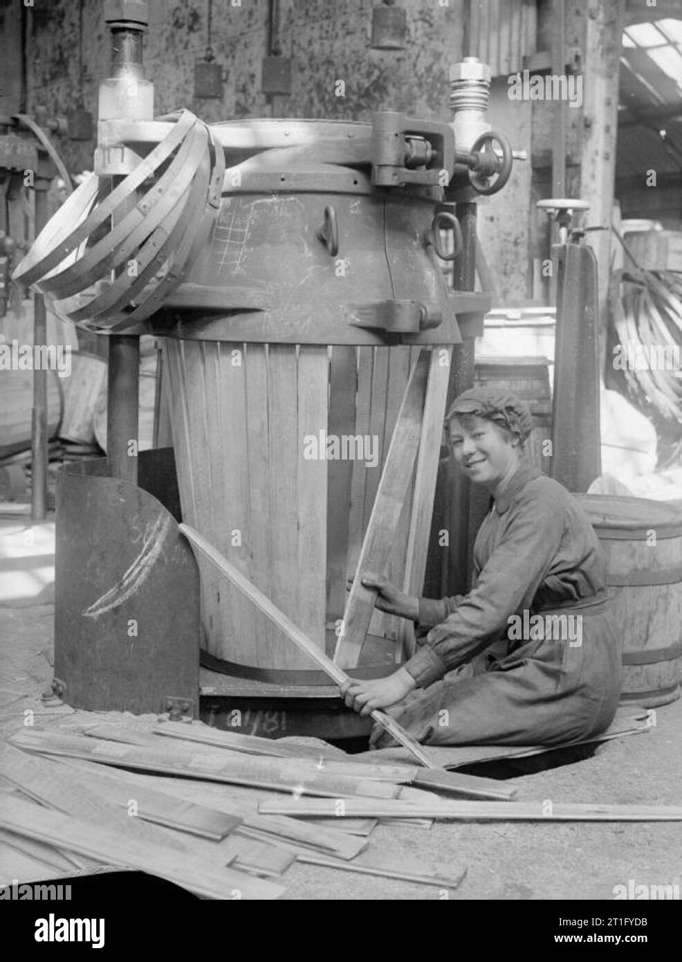 Industry during the First World War- Chemical Works A female worker ...