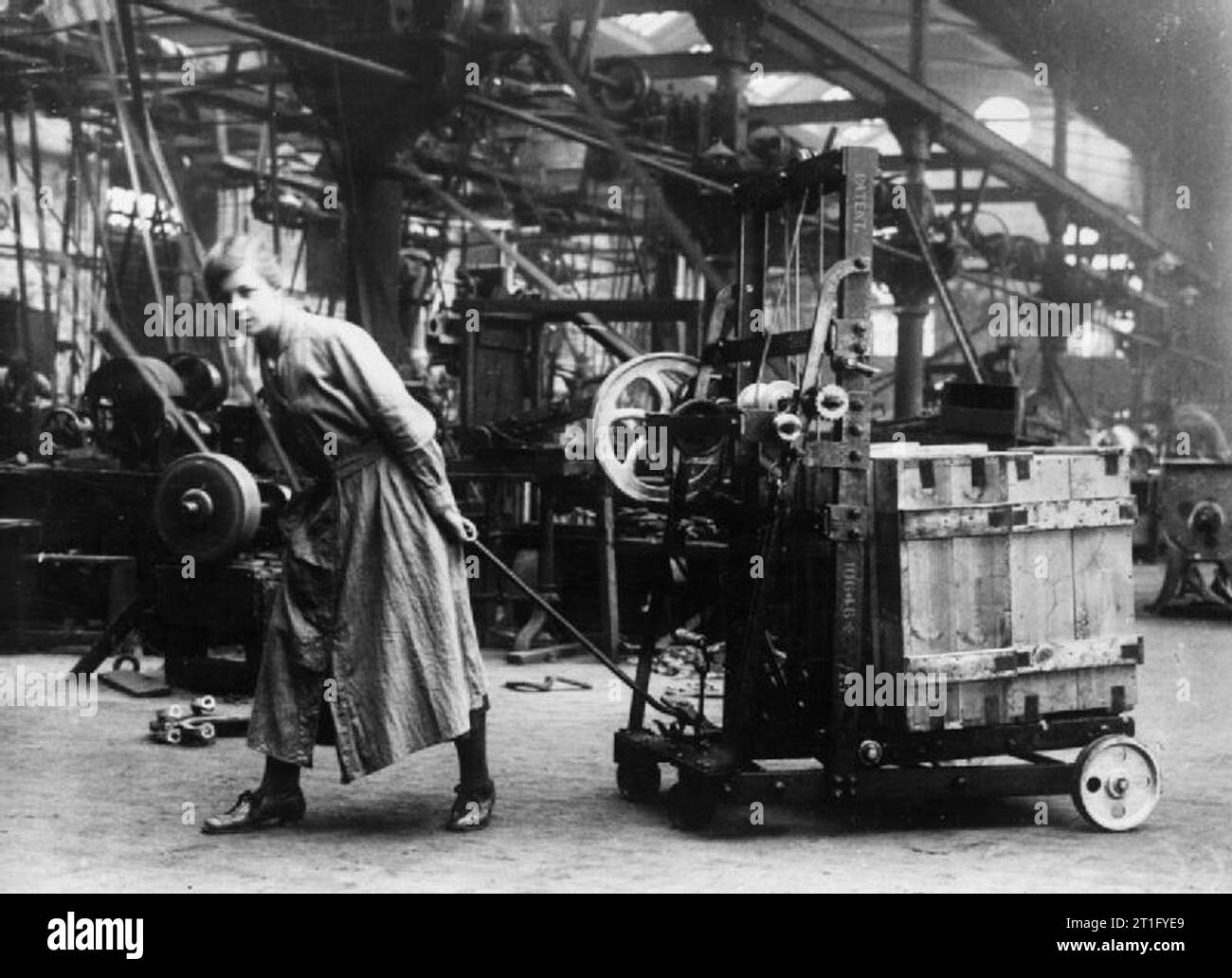 Industry during the First World War- Bradford A female worker ...