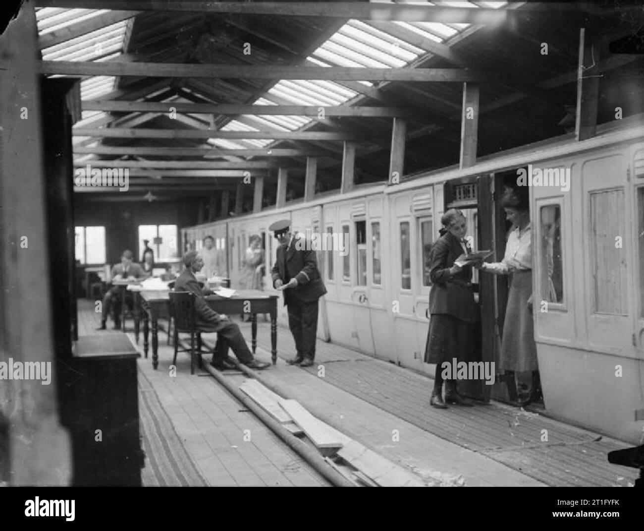 Shipbuilding during the First World War Improvised offices at the ...