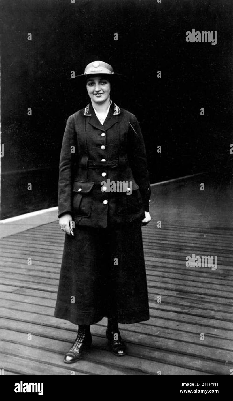 Women at work during the First World War A full-length portrait of a ...