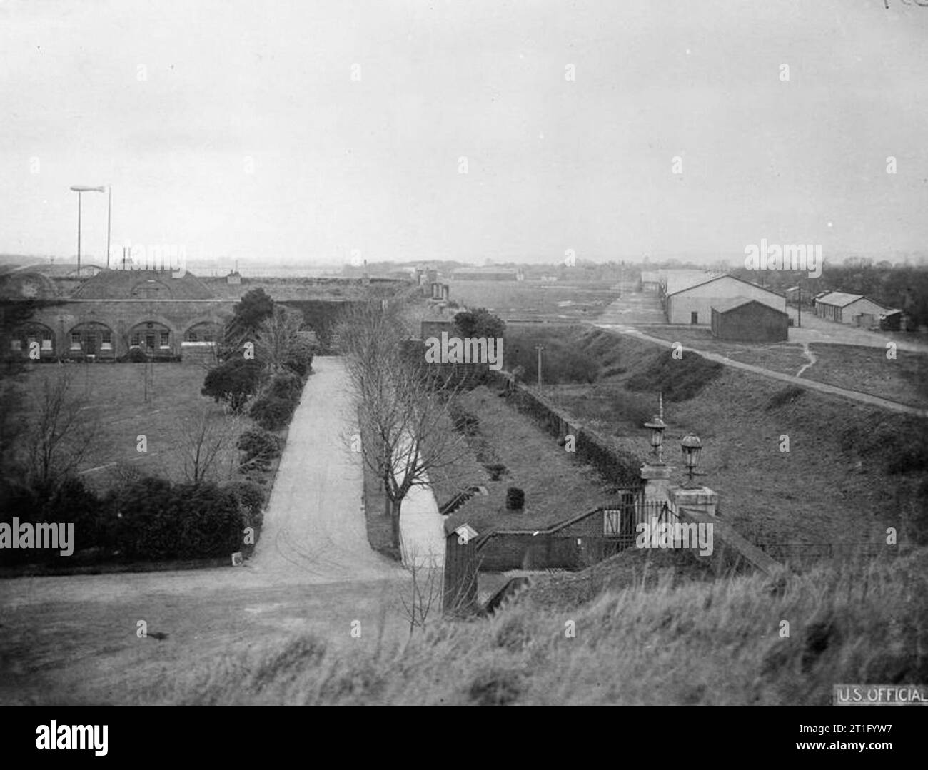 Fort Grange Aerodrome, Officers and mens quarters, Gosport, 22 February ...