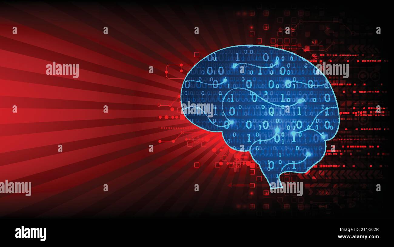 Abstract digital brain,technology concept. Vector Stock Vector Image & Art - Alamy