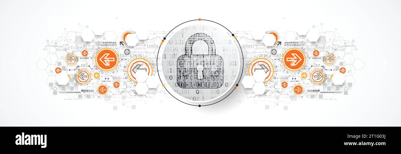 Protection concept. Protect mechanism, system privacy. Vector ...