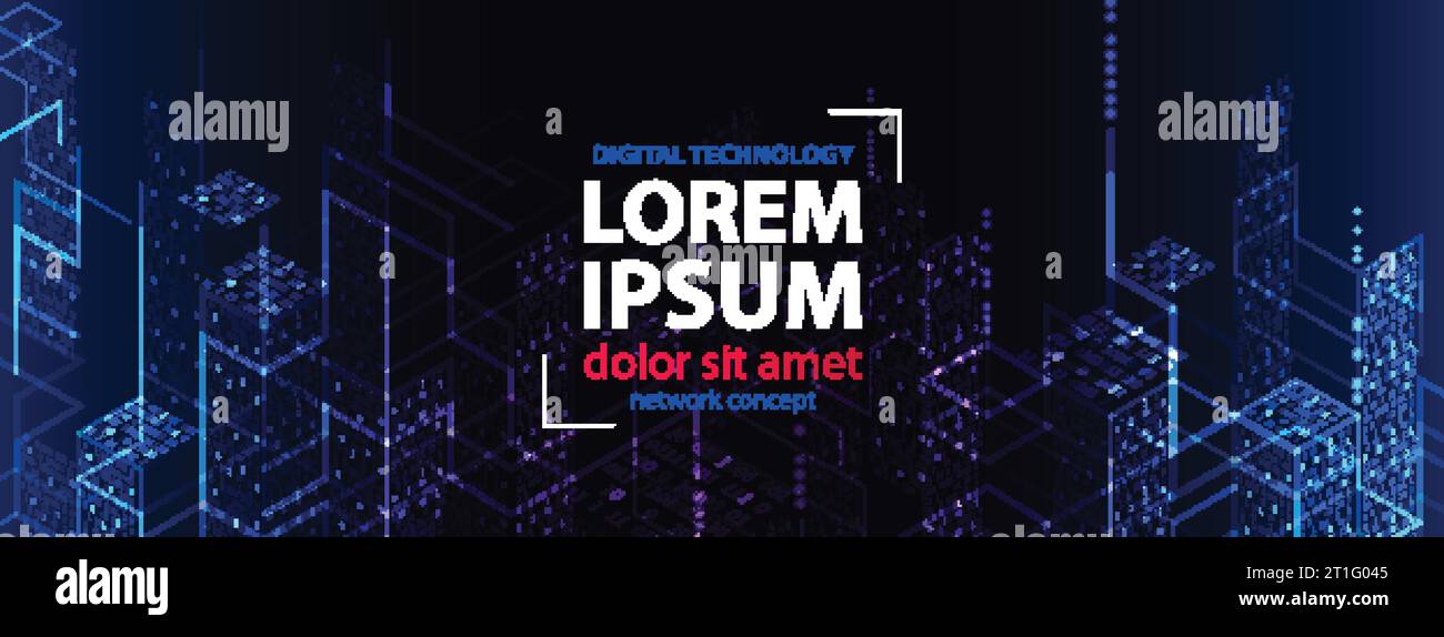 Technology background. Binary computer code. Vector illustration Stock Vector Image & Art - Alamy