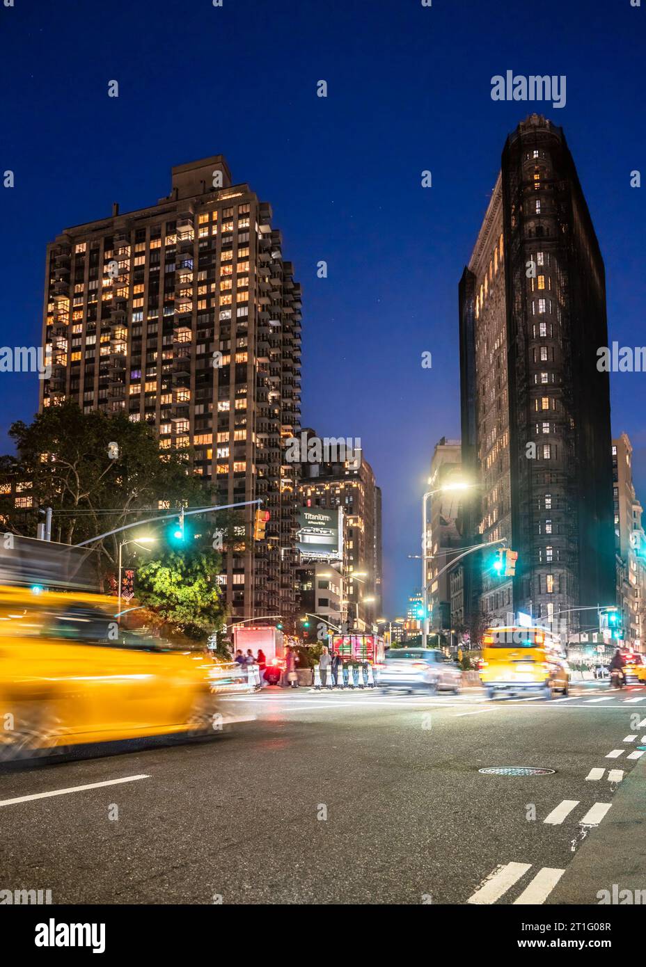 New York City, New York - October 12, 2023: Midtown Manhattan street ...