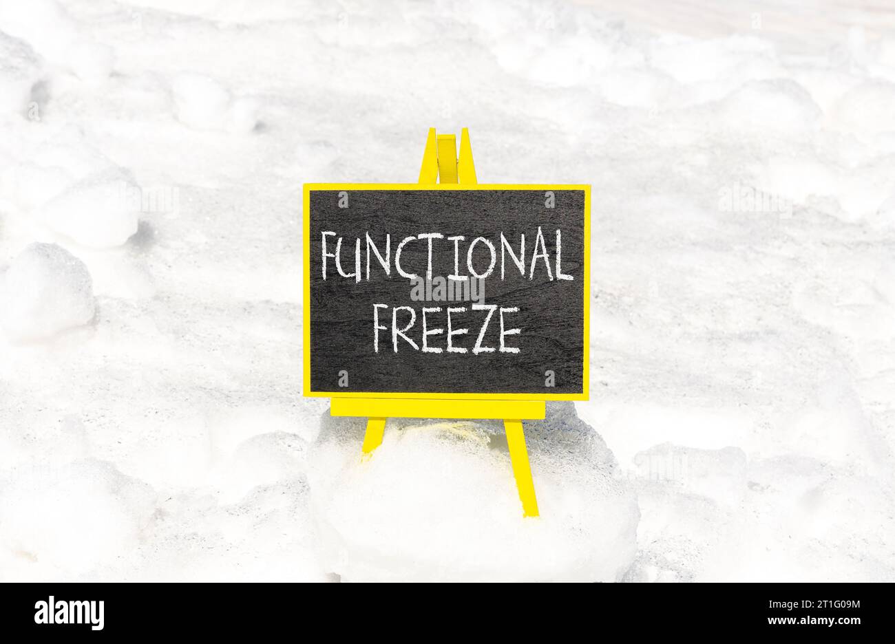 Functional freeze symbol. Concept words Functional freeze on beautiful ...