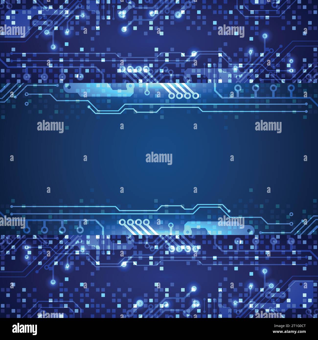 Vector illustration, Hi-tech digital technology and engineering theme ...