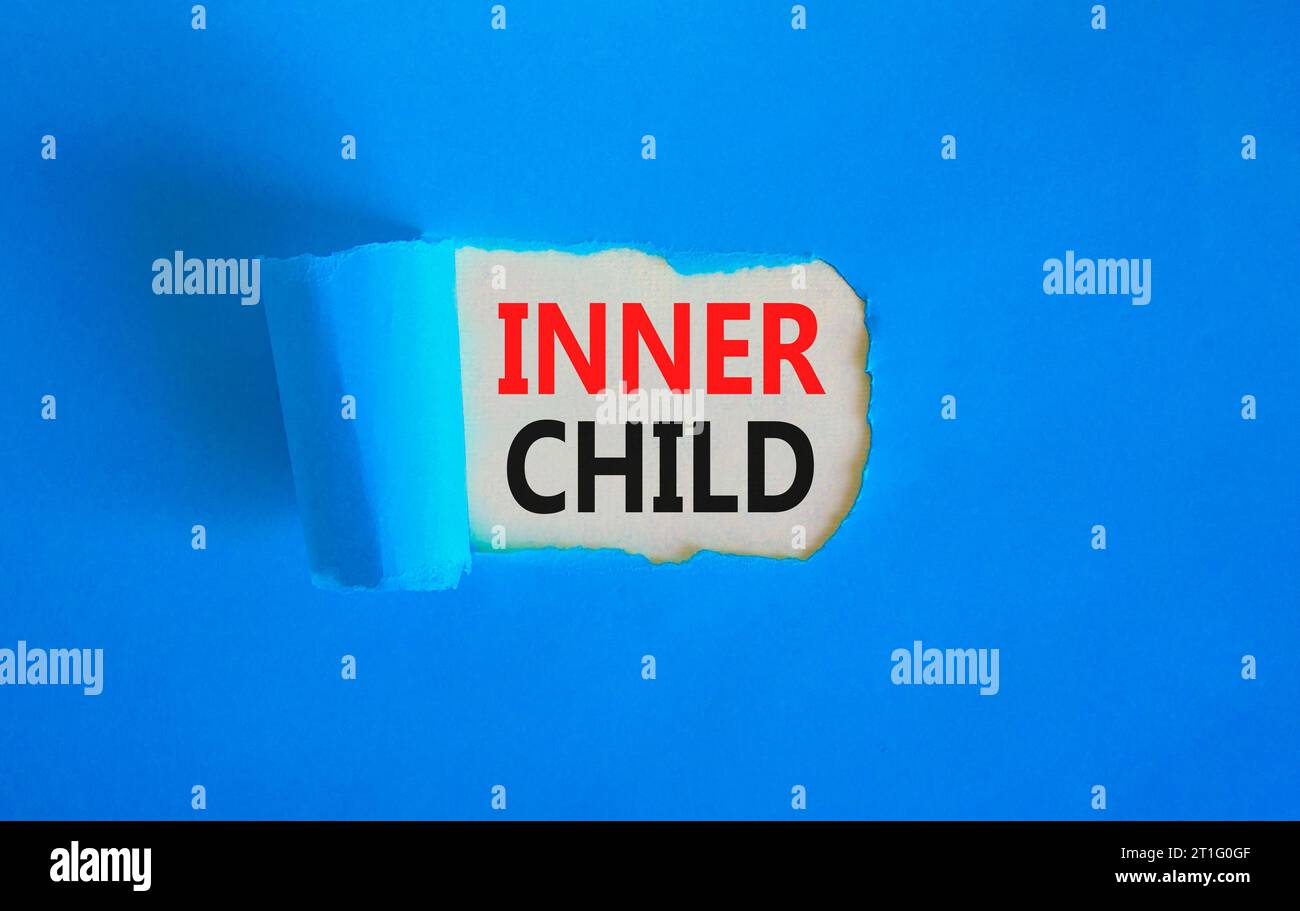 Inner child symbol. Concept words Inner child on beautiful white paper ...
